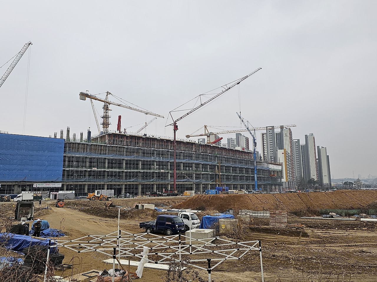 의왕 초평지구 지식산업센터 스마트시티 퀀텀 12월 공사 현황 즐거움이 가득한 집