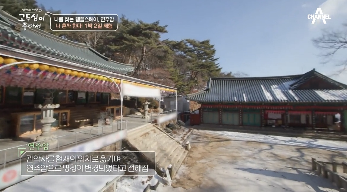 고두심이 좋아서 템플스테이 절 사찰 촬영지 과천 연주암 연주대 서울근교 템플스테이 절 사찰 체험 파스타 타종 요가 체험 비용