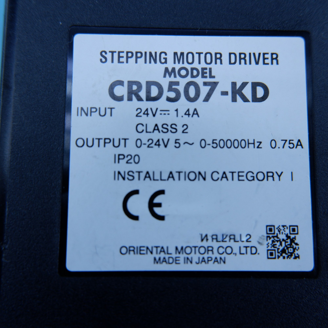 CRD507-KD [DRIVER] ORIENTAL MOTOR STEPPING MOTOR DRIVER CRD507 KD ㈜엠이티 ...
