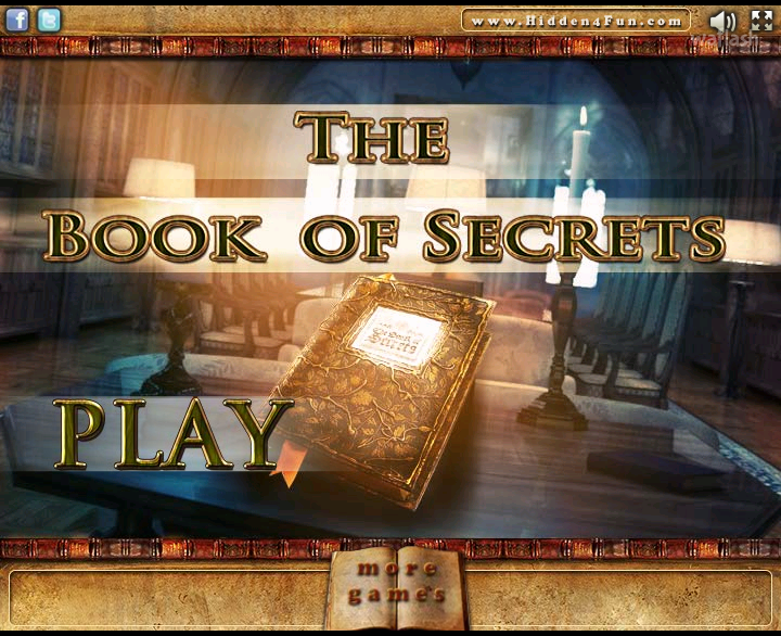 Hidden4Fun 숨은그림찾기 - The Book of Secrets - 플래시게임 | 와플래시 게임 아카이브