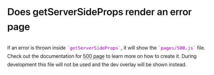 Next.js getServerSideProps에서 발생한 500 - Internal Server Error 해결하기
