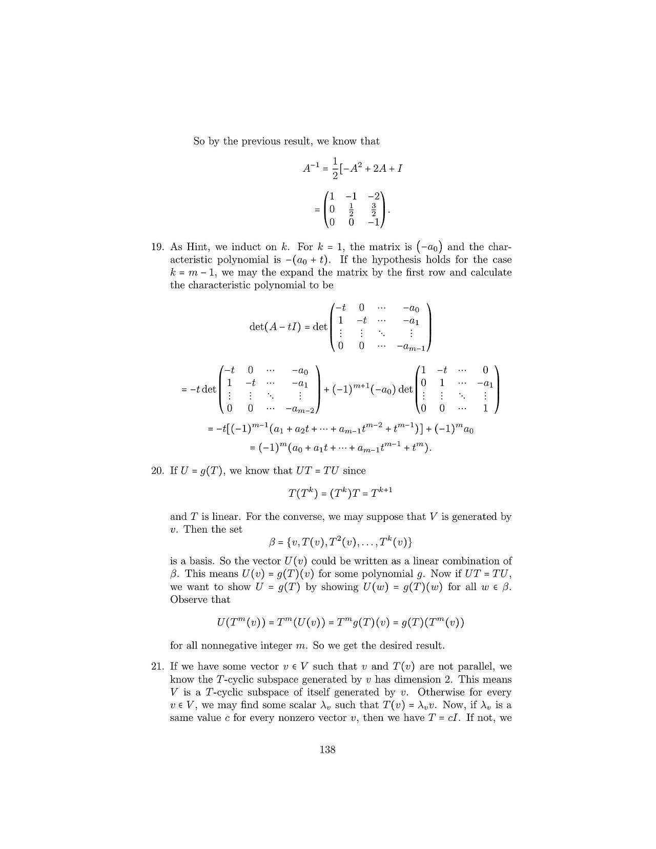 Solutions to Linear Algebra, Stephen H. Friedberg, Fourth Edition ...