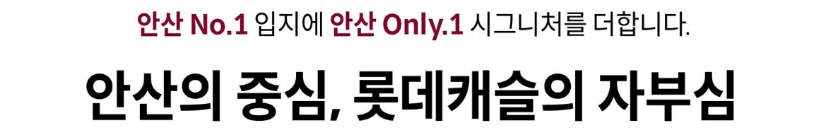 분양개요 롯데캐슬 시그니처 중앙 주택홍보관 평면도 등