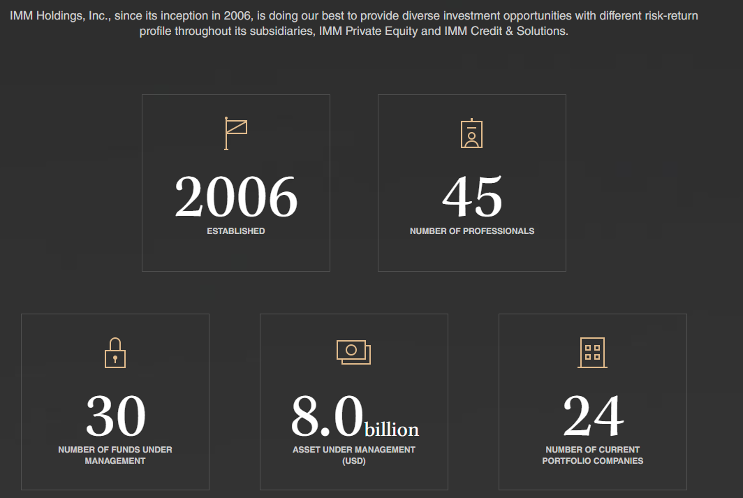 IMM PE 기업 소개