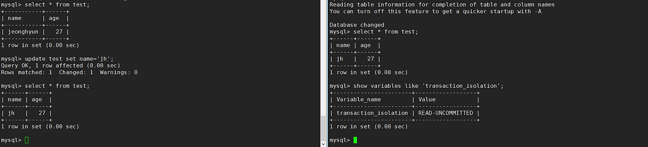 JH 개인 블로그 :: [MySQL - Transaction Isolation Levels]