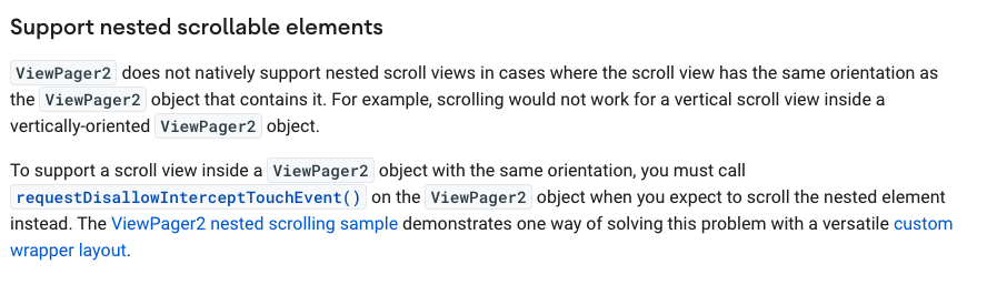[Android] ViewPager2 내부 RecyclerView 중첩 스크롤 — 코딩하는댕댕
