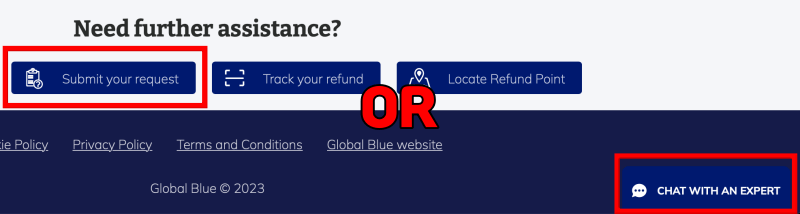 택스리펀 추적 및 문의 하는 방법 - Global Blue, Planet Tax Free