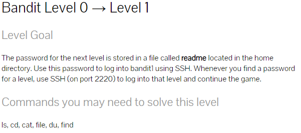 Karatus::Level 0 → Level 1