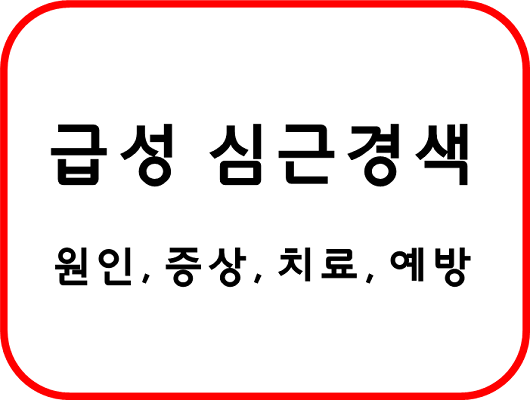 급성 심근경색증acute Myocardial Infarction 원인 증상 치료