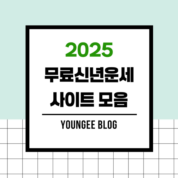 [생활정보] 2025년 무료 신년운세 모음