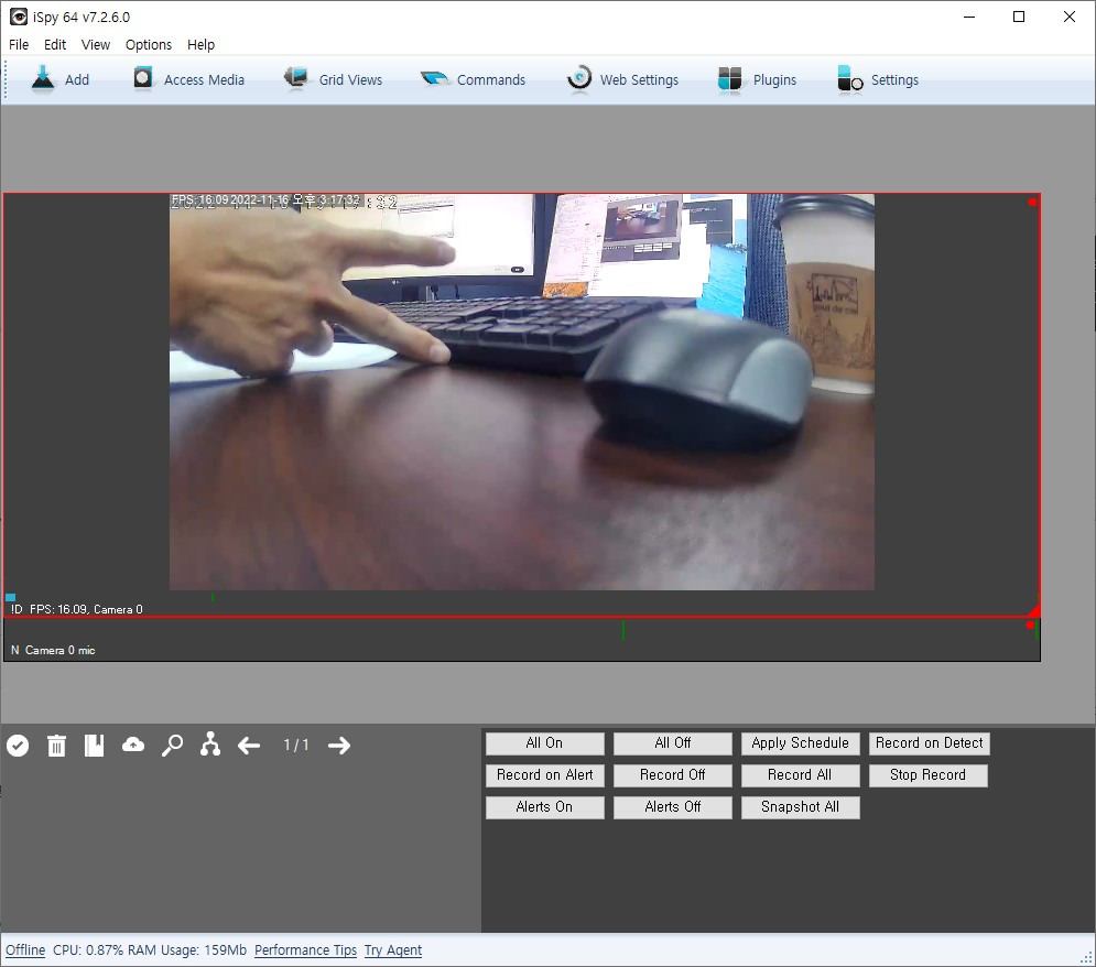 python openCV로 외부 IP cam 영상 제어(onvif)