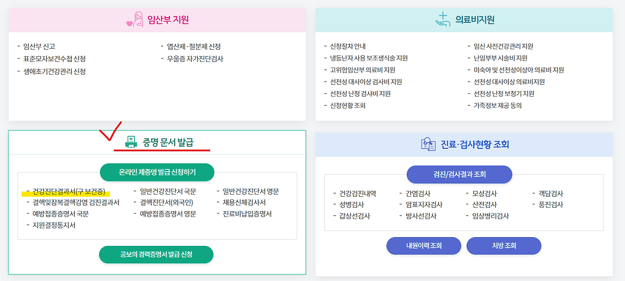 보건증 인터넷 발급 방법 및 검사 총정리 유효기간 재발급 기간