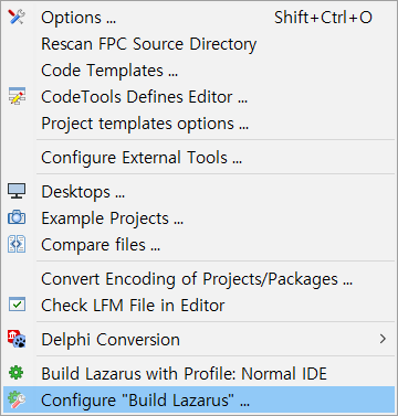 라자루스 IDE (Lazarus IDE) default 폰트 문제 해결법