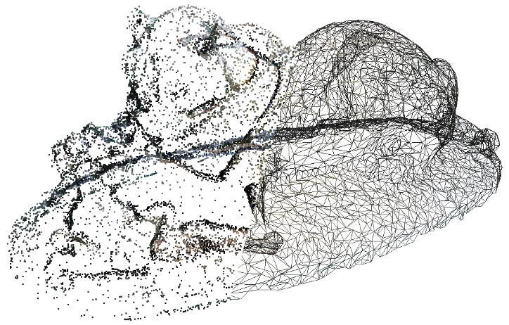 [python/Open3D] open3D를 사용해 point cloud를 메쉬로 생성하기