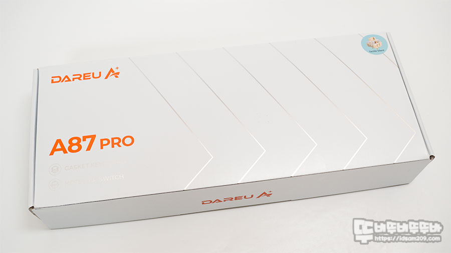 다얼유 A87PRO 레트로베이지 염료승화 키캡 & 저소음 택타일 스위치