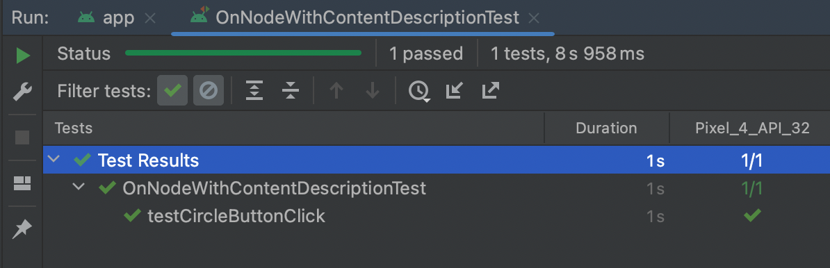 Android Ui Test Onnodewithcontentdescription 구문 사용해 컴포넌트 찾기 — 조세영의 Kotlin World