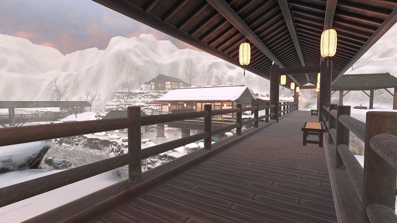 VRChat 월드 추천 204. 遠郷の冬めく処 -Nostalgic Winter Riverside-