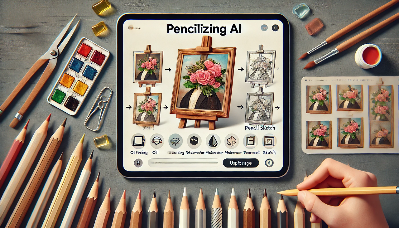 Pencilizing AI로 무료 사진 효과 변환 및 펜슬링 AI 연필 애니메이션