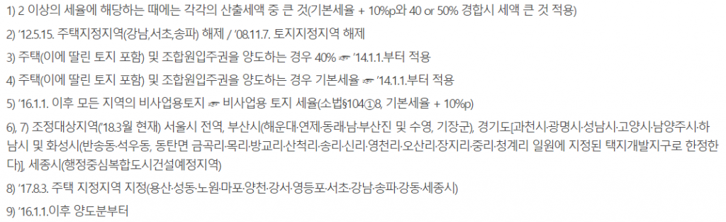 1가구 3주택 양도소득세와 세율 계산방법 및 면제조건 Mjstoreus