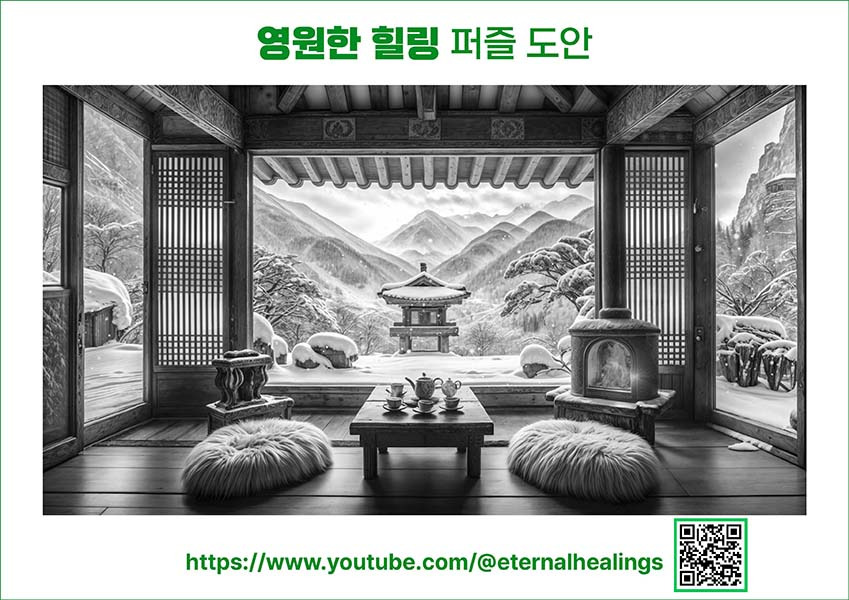 담양 한옥 퍼즐 게임 도안 색칠공부도안 이미지 그림 프린트 무료다운 어르신 노인 유아 인지프로그램 치매예방