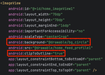 안드로이드에서 원형 ImageView 만들기 — KKEVi.log()