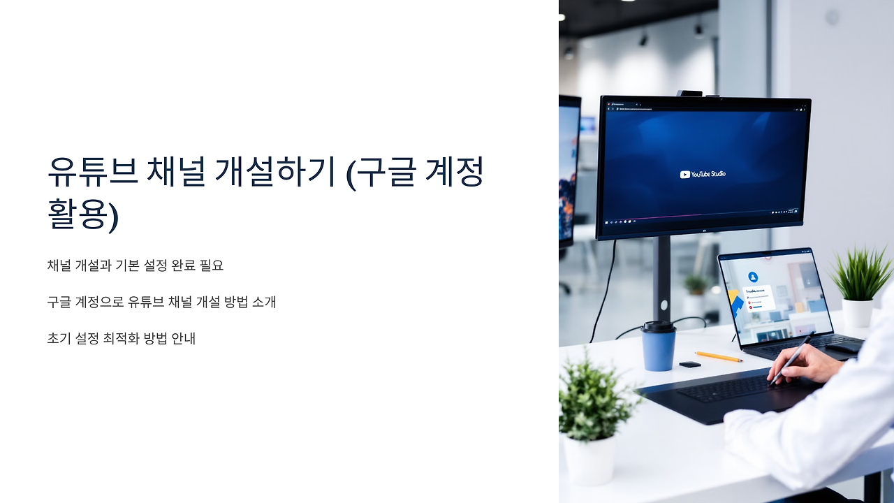 유튜브 채널 개설 And 기본 설정1 유튜브 채널 개설