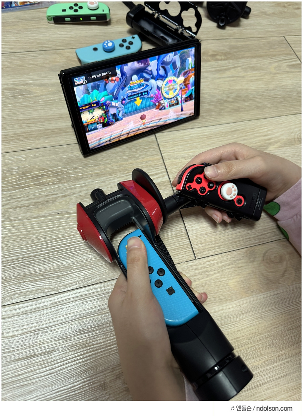 닌텐도 스위치 낚시 4인용 게임 Ace Angler 앵글러 낚시 스피릿 파닥파닥 즐거운 수족관