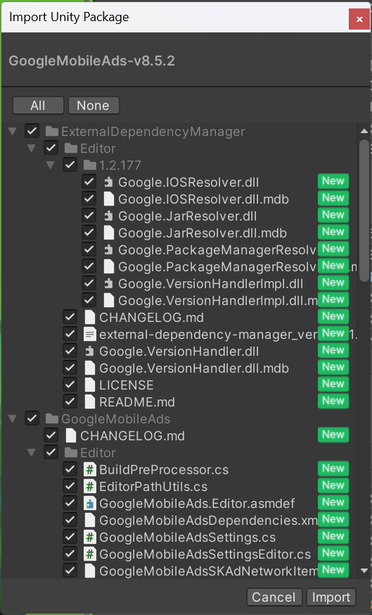 유니티에 구글 애드몹 admob 광고 붙이기