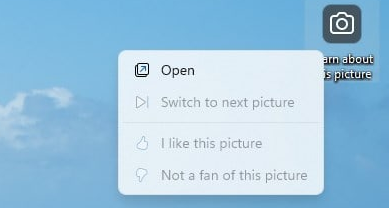 윈도우11 바탕화면 중 "Learn about this picture" 아이콘 삭제 방법