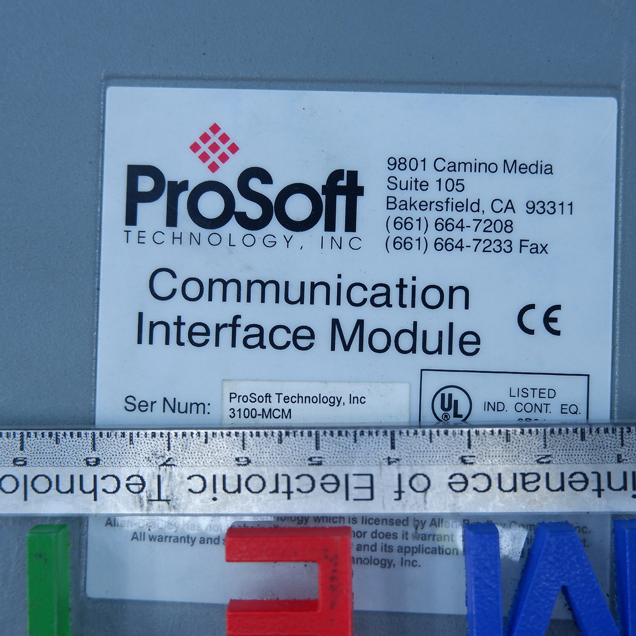 3100-MCM [PLC] PROSOFT COMMUNICATION INTERFACE MODULE 3100 MCM ㈜엠이티 산업 ...