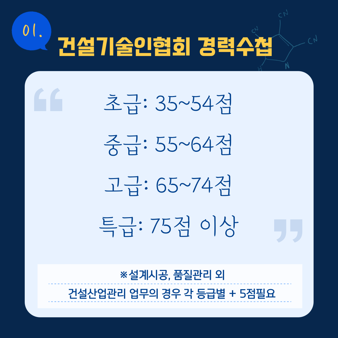 한국건설기술인협회 초급 기술자 등급 학력으로 개선하는 법