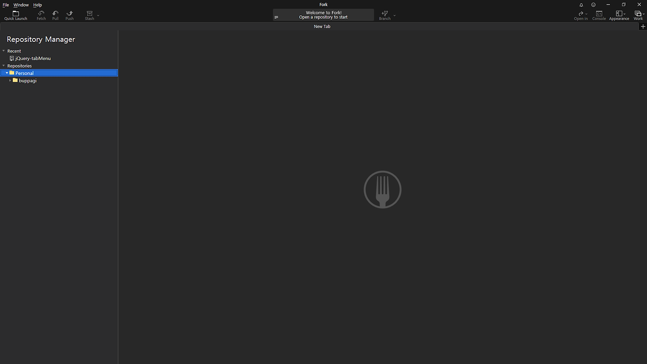 Git fork 클라이언트 사용하기