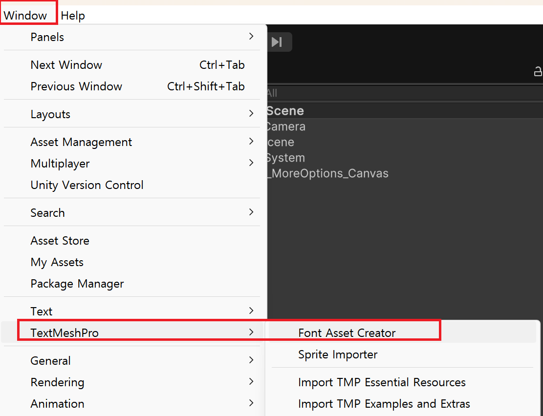 [유니티6] TMP_TEXT(TextMesh Pro) 폰트(ttf) 설정하기 (한글 깨짐)