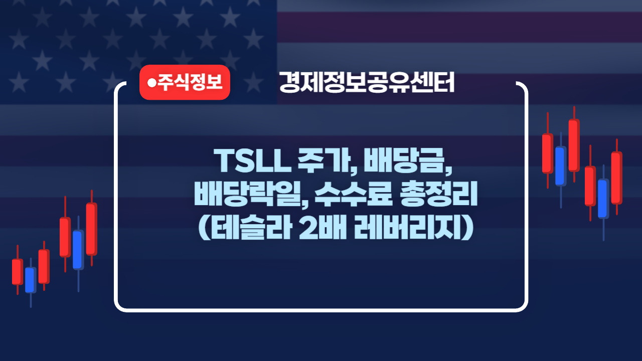 TSLL 주가, 배당금, 배당락일, 수수료 총정리 (테슬라 2배 레버리지 ETF)