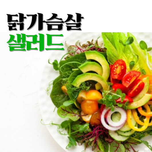 닭가슴살 샐러드 만드는 법 소스 재료 다이어트 칼로리 도시락