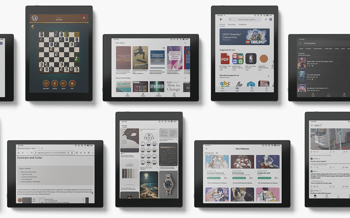 필기하는 7.8인치 컬러 e-ink 태블릿 북스 탭 미니 C(BOOX Tab Mini C) 출시