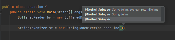 자바 StringTokenizer 사용법 (기초)