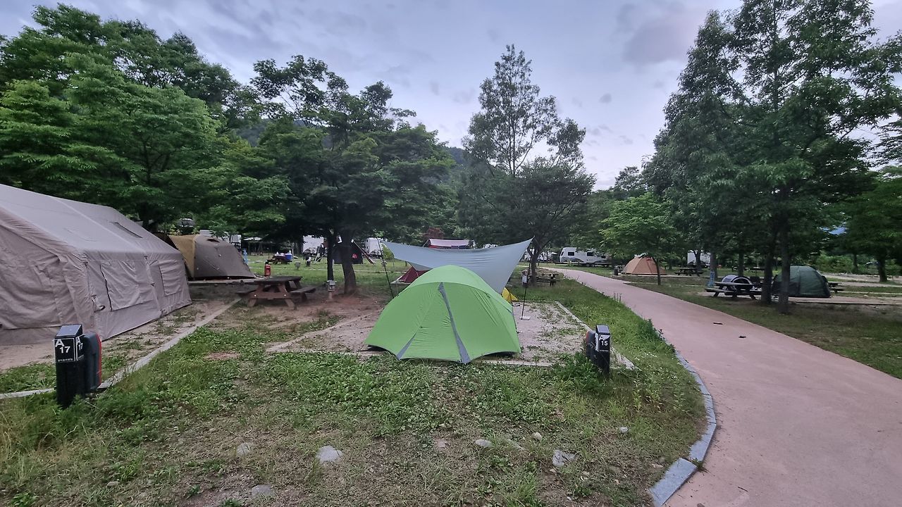 설악산 설악동 캠핑장 야영장 배치도 A영지 국립공원야영장예약 정보