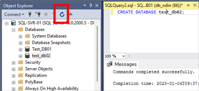 Ms Sql Database Db 데이터베이스 만들기
