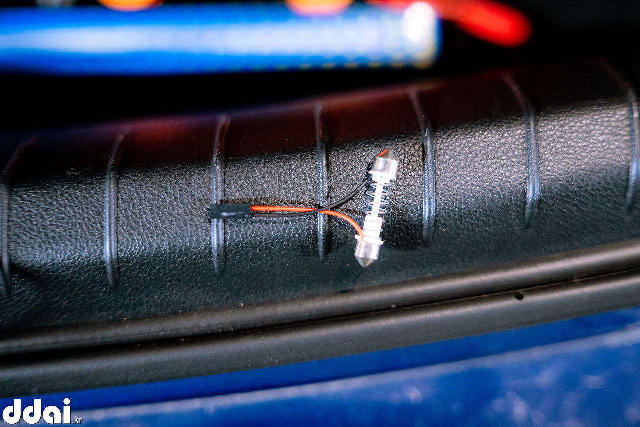 K5 DL3 후미등 LED바 설치, 우산걸이