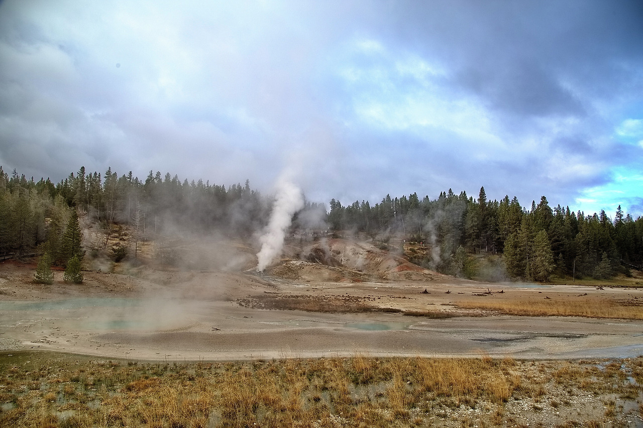 Yellowstone 국립공원의 Norris Geyser