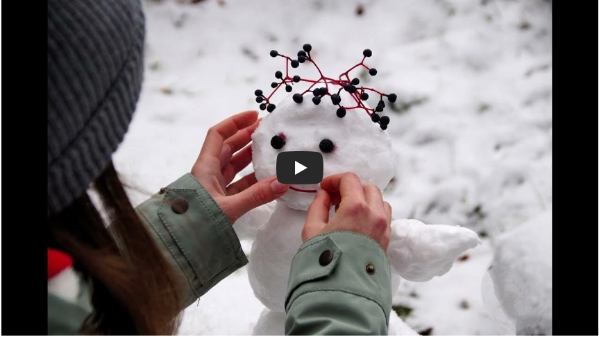 [ASMR] 쉬는 시간엔 눈사람 만들어야지 / Gotta build a snowman during break time!