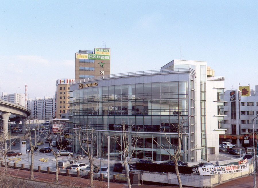 오토캐드 주유소자동차전시장 도면