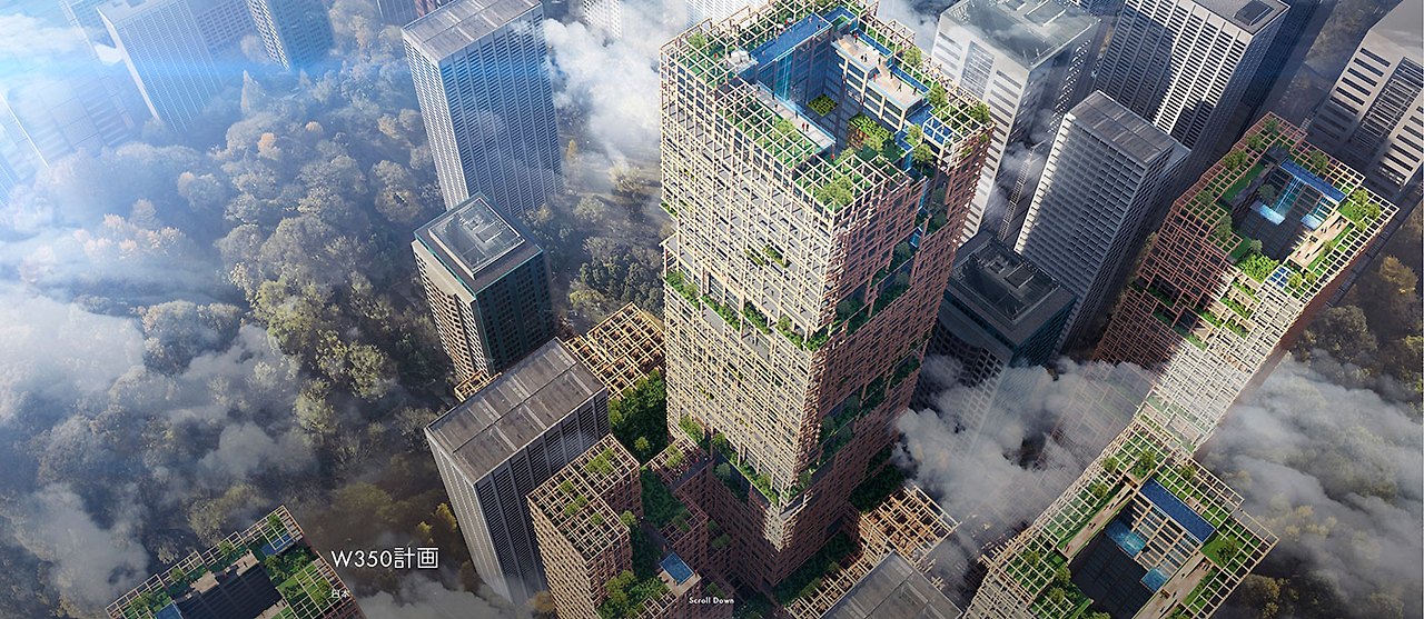 도쿄역 부근에 지상 70층 초고층 목조빌딩 건설예정 건설사는 스미토모린교住友林業