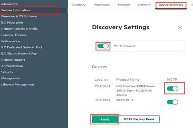 iLO/The iLO health monitoring status of the device / adapter is not ...
