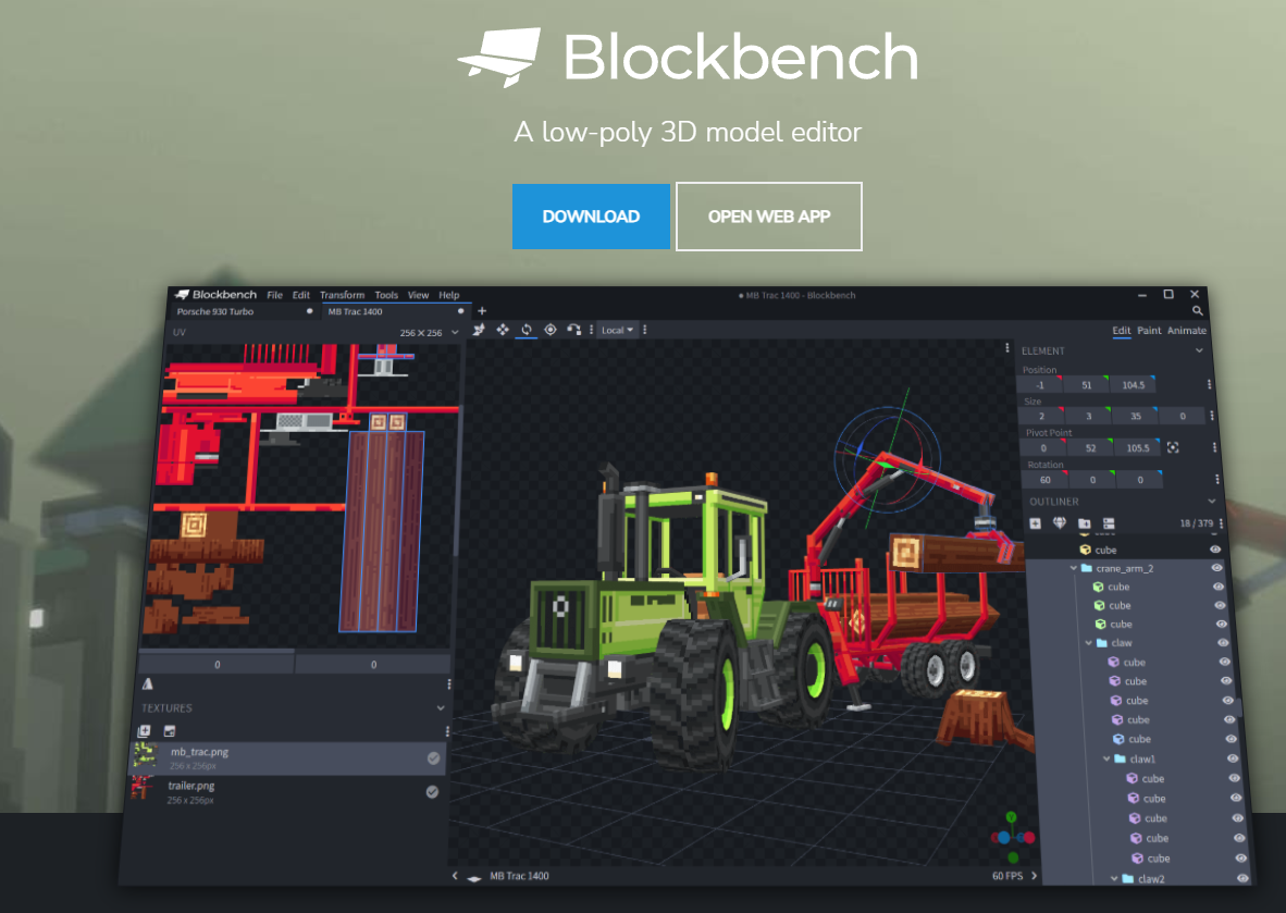 Blockbench 다운로드