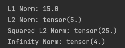 L1 Norm, L2 Norm, Squared L2 Norm, Infinity Norm 한 번에 정리하기 : Numpy, TensorFlow, PyTorch 에서 사용하기 ...