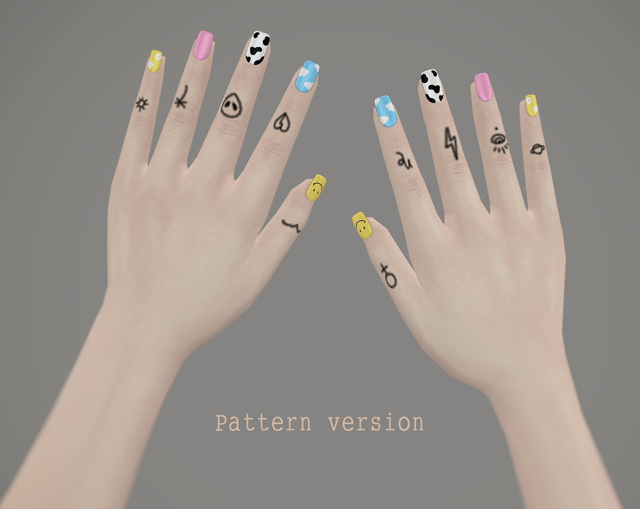 sims4cc nail set