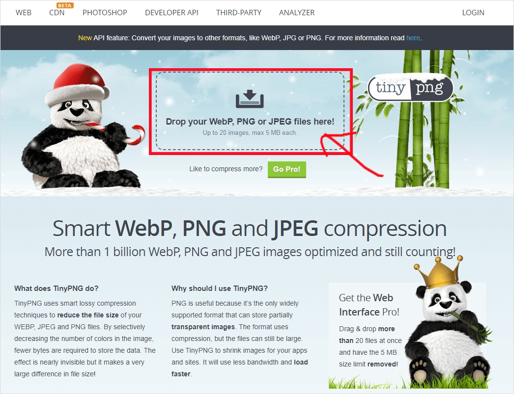 Tinypng, TinyJpg, 사진 이미지 용량 줄이기