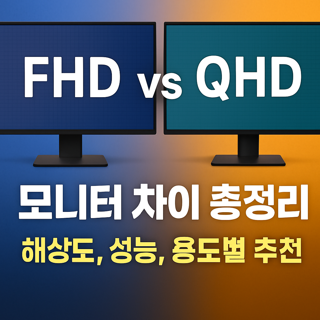 FHD vs QHD 차이점 완벽 분석! 당신에게 맞는 해상도는?